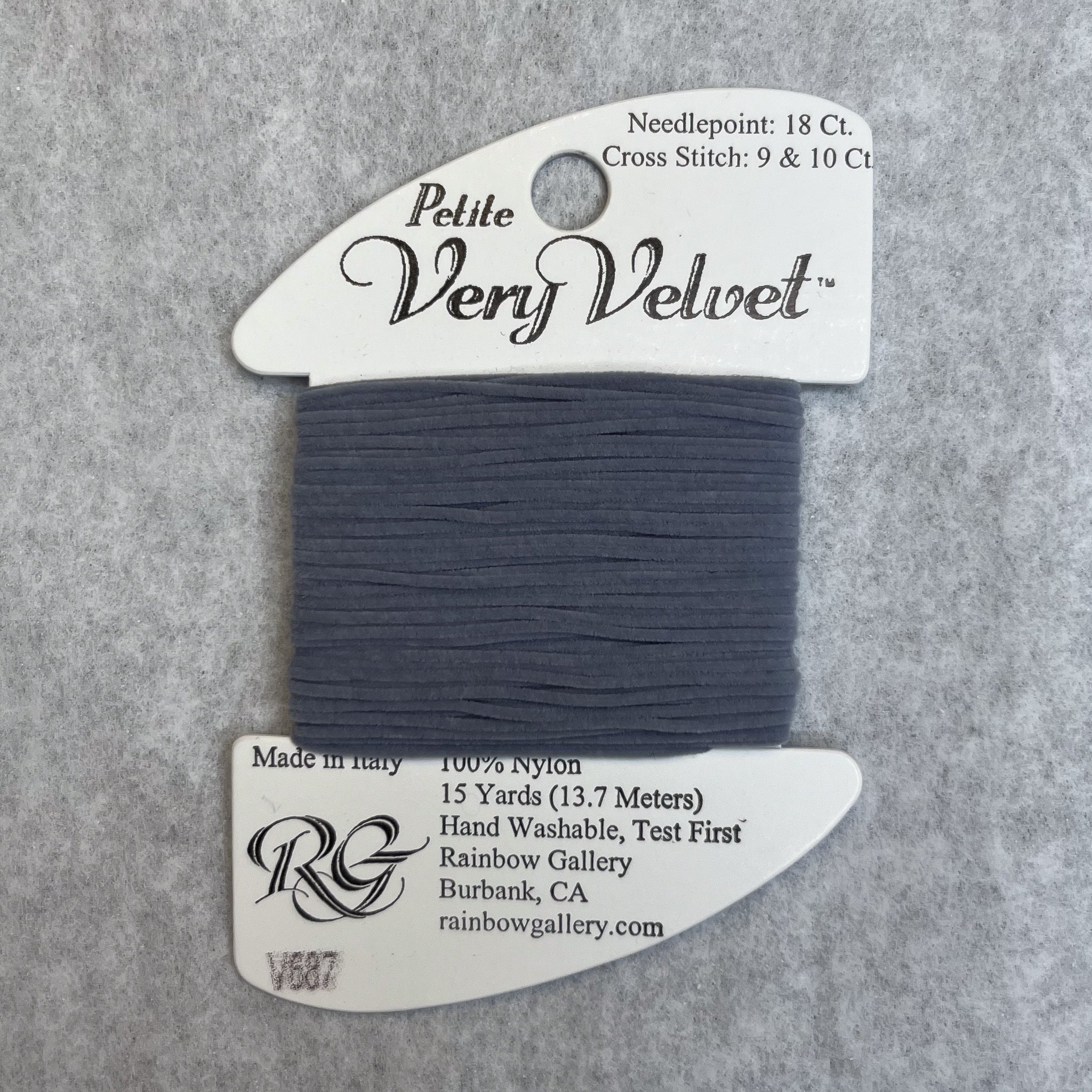 Petite Very Velvet - Dark Pearl Gray | Knot the Point Needleworks